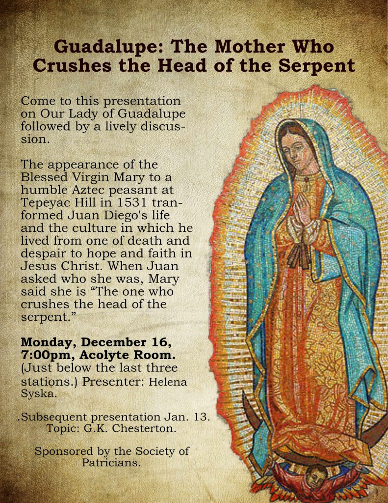 Presentation on Our Lady of Guadalupe on Dec. 16 : Saint Veronica ...
